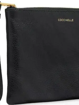 COCCINELLE Alias Grained-leather Clutch Bag