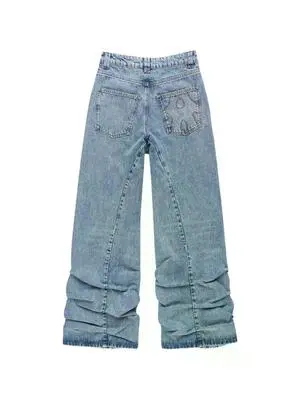 AVAVAV Shar Pei Smocked Stonewashed Jeans