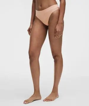 Lululemon Underease Mid-rise Thong Underwear - Misty Shell