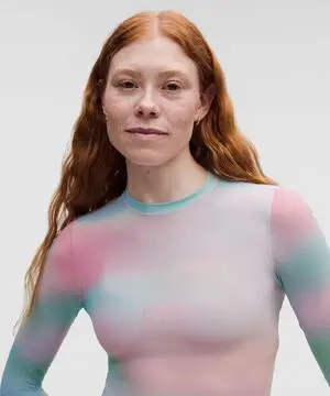 Lululemon Wundermost Ultra-soft Nulu Mesh Long-sleeve Crewneck Bodysuit
