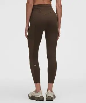 Lululemon No Line High-rise Running Tight 25 - Walnut Crunch