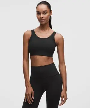 Lululemon Nulu Ribbed Scoopneck Bra - Black