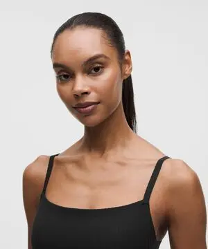 Lululemon Ribbed Cami-strap Bra - Black