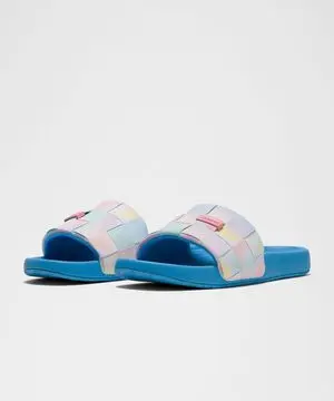 Lululemon Restfeel Woven Slide - Rainbow Glow Multi/ocean Wave/candy Cloud