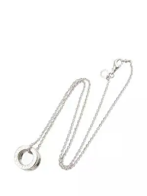 BVLGARI B.zero1 18k White Gold Pendant Necklace - Silver