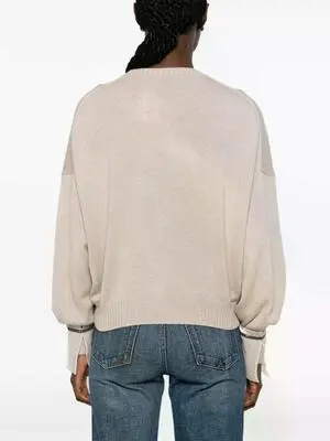 Brunello Cucinelli Monili Embellished Sweater