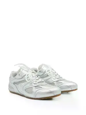 Axel Arigato Metallic Effect Panelled Sneakers - Silver