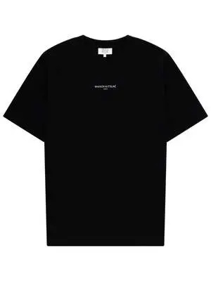 Maison Kitsuné T Shirt Con Logo - Black