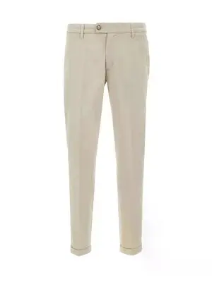 RE-HASH Slim-fit Trousers - Neutrals