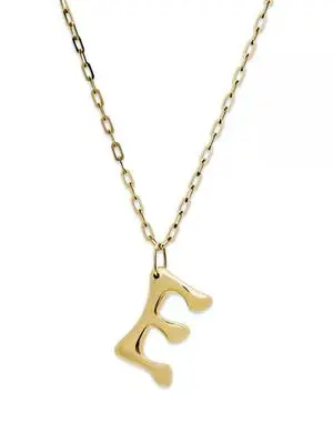 JEWELS AFICIONADO Chai Initial Pendant In 14k Yellow