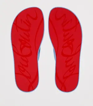 CHRISTIAN LOUBOUTIN The Summer Flat" Rubber Flip Flops