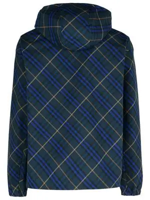 Burberry Checked Hooded Jacket