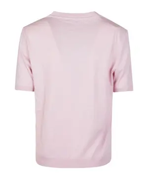 Patrizia Pepe Round Neck Short Sleeve T-shirt