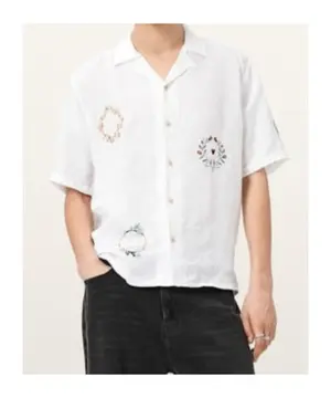 ALLSAINTS Deck Linen Short Sleeve Shirt