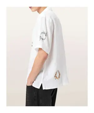 ALLSAINTS Deck Linen Short Sleeve Shirt
