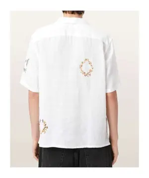 ALLSAINTS Deck Linen Short Sleeve Shirt