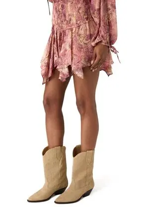 Isabel Marant Étoile Floral-patterned Pointed-toe Cowboy Boots