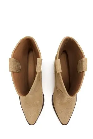 Isabel Marant Étoile Floral-patterned Pointed-toe Cowboy Boots