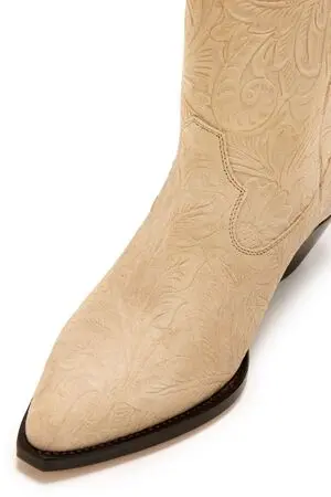 Isabel Marant Étoile Floral-patterned Pointed-toe Cowboy Boots