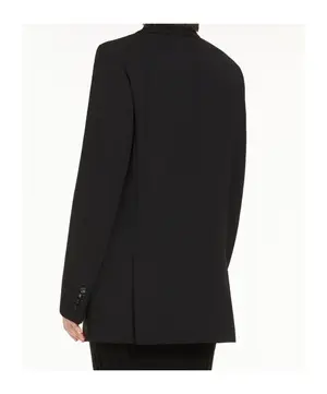 Max Mara Amaca Double-breasted Long-sleeved Jacket