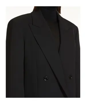 Max Mara Amaca Double-breasted Long-sleeved Jacket