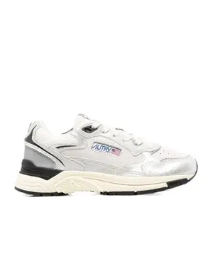 AUTRY Hyperway Panelled Leather Sneakers - White
