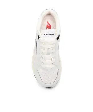 AUTRY Hyperway Panelled Leather Sneakers - White