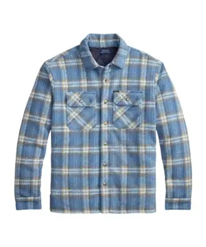 Polo Ralph Lauren Plaid-pattern Overshirt - Blue