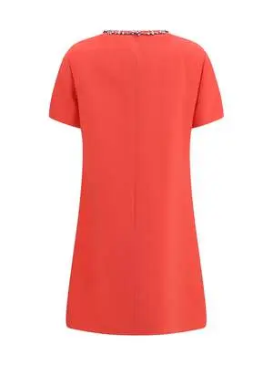 Valentino Garavani Embellished Crewneck Dress - Pink