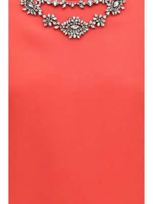 Valentino Garavani Embellished Crewneck Dress - Pink