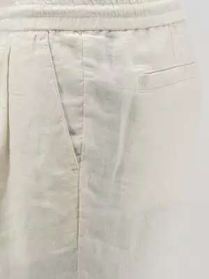 Brunello Cucinelli Linen Bermuda Shorts With Drawstring