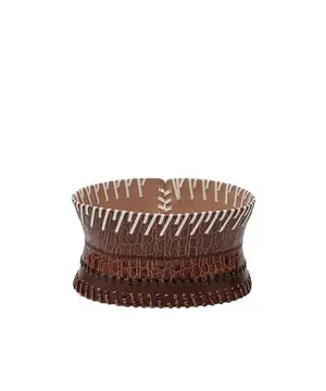 Dries Van Noten Lace-up Belt - Brown