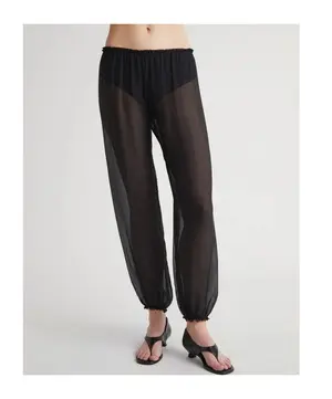 Paloma Wool Transparent Gathered Cuff Pants