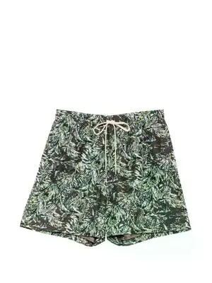 Auralee Printed Silk Shorts