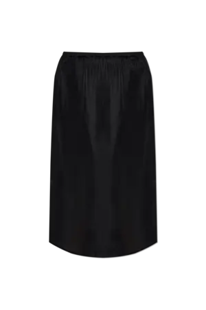 MAISON MARGIELA Skirt With Embroidered Logo - Black