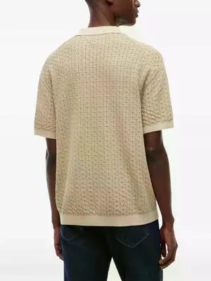 Tommy Hilfiger Basket-weave Polo Shirt