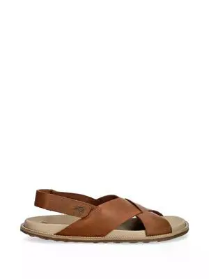 Fly London Crossover Strap Slingback Sandals - Brown
