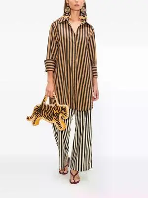 SIMONMILLER Kena Striped Mini Shirt Dress