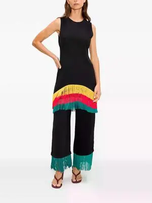 SIMONMILLER Bowie Fringe Trimmed Mini Dress
