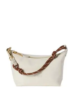 Miu Miu Gabardine Pouch With Woven Tape Wristlet - Multicolor