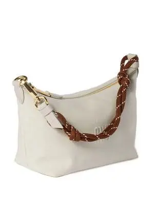 Miu Miu Gabardine Pouch With Woven Tape Wristlet - Multicolor