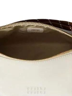 Miu Miu Gabardine Pouch With Woven Tape Wristlet - Multicolor