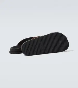 Dolce & Gabbana Suede Open Toe Slides
