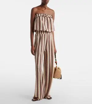 Melissa Odabash Viv Striped Jumpsuit