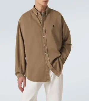 Prada Embroidered Cotton Shirt