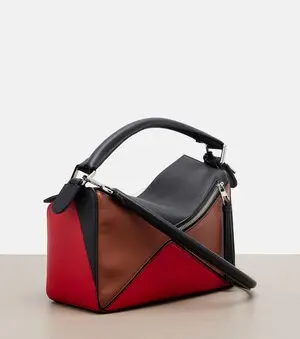 Loewe Puzzle Lion Intarsio Small Shoulder Bag - Multicoloured