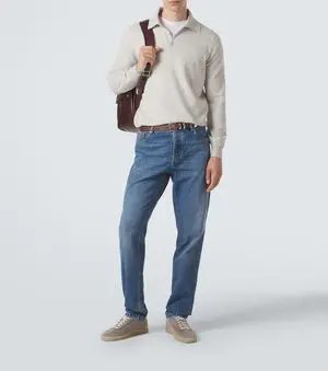 Brunello Cucinelli Cashmere Polo Sweater