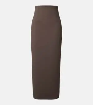 Khaite Winton Crêpe Maxi Skirt - Grey