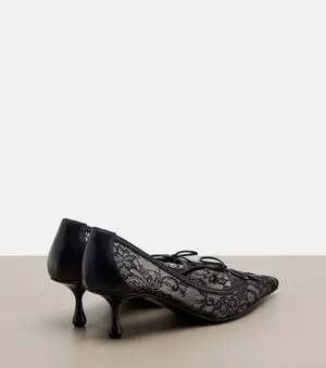 JIMMY CHOO Scarlett Lace Pumps - Black