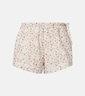 Posse Charlotte Floral Cotton Shorts - Multicoloured